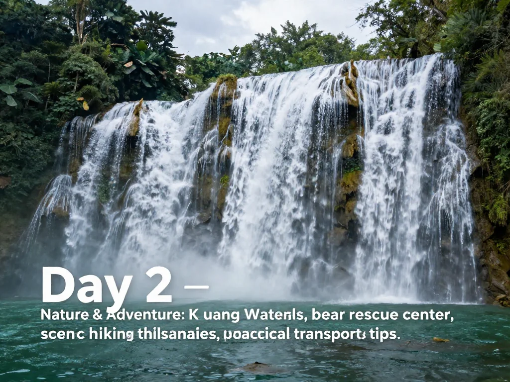 Day 2 — Nature & Adventure: Kuang Si Waterfalls, Bear Rescue Centre ...